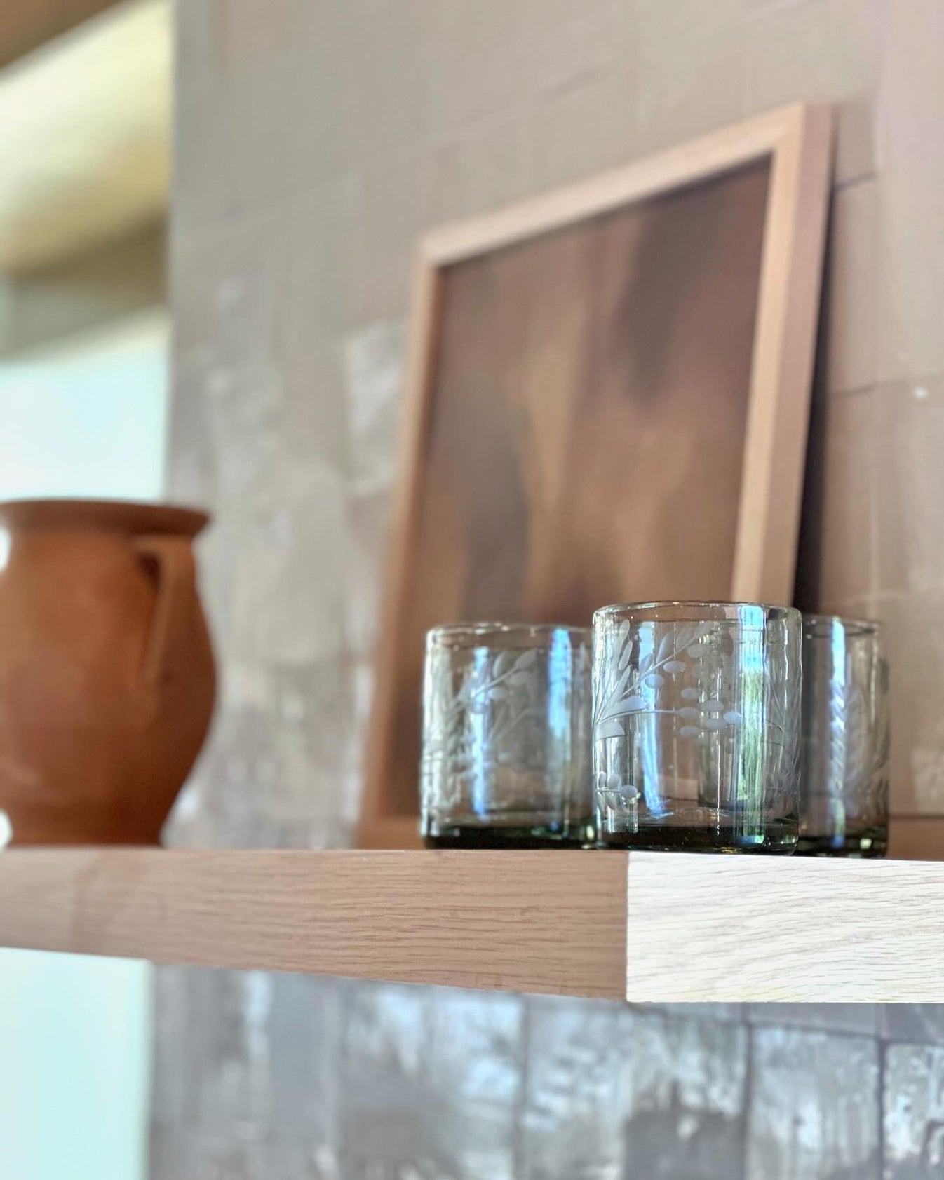 Hand-etched Tumbler Glass – Villa Lua Home