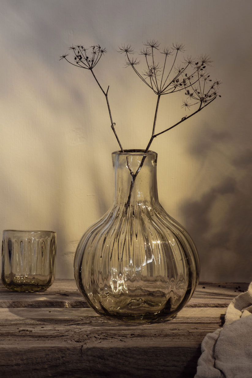 Handblown Fluted Carafe Set – Villa Lua Home